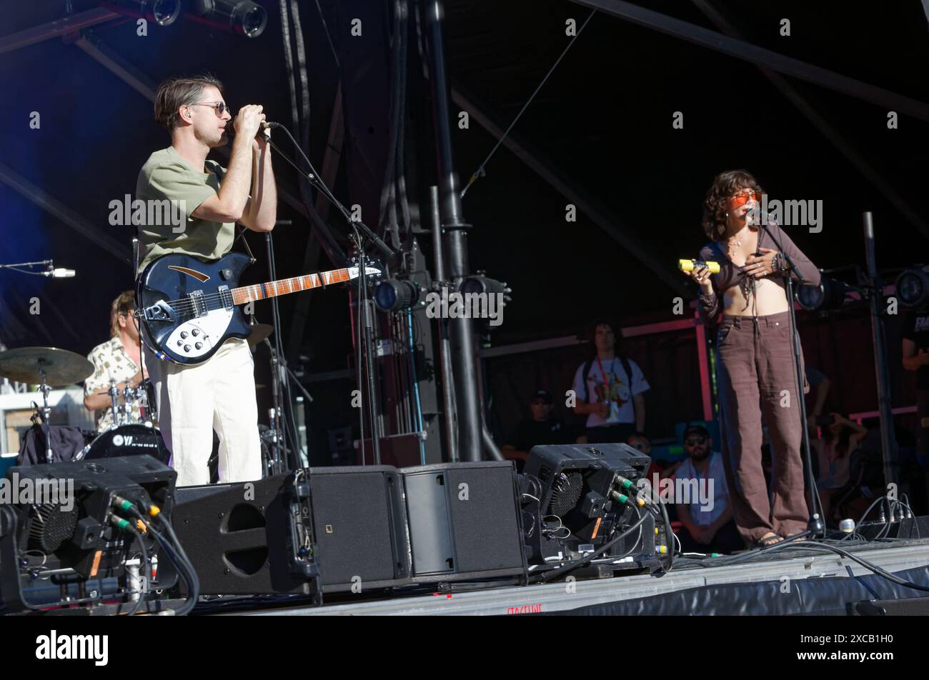 Canadian singer songwriter from Quebec, Felix Dyotee performs on stage ...