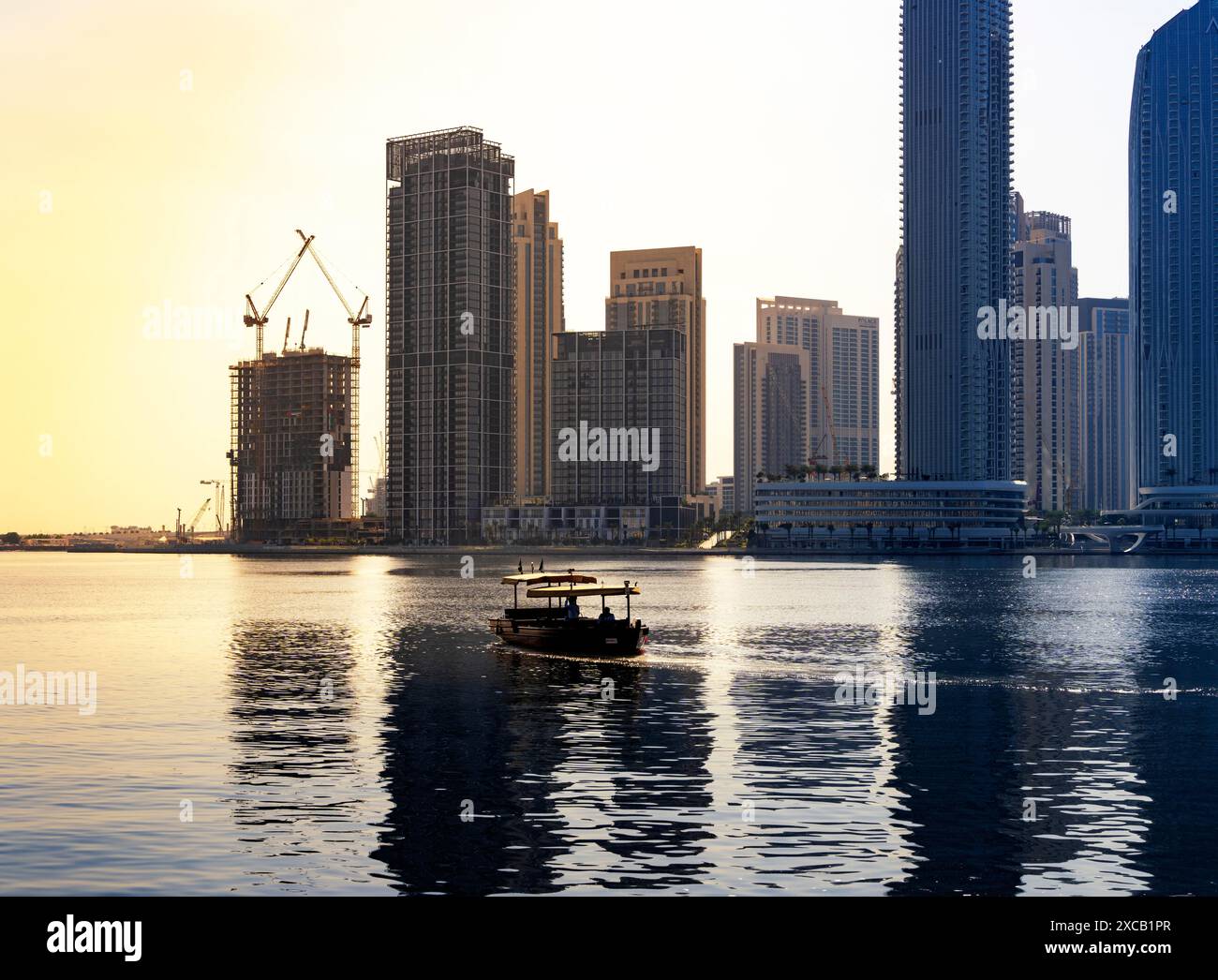 Skyline by the sea, Dubai, United Arab Emirates, Middle East Stock ...