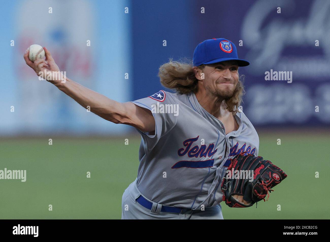 Biloxi, Mississippi, USA. 15th June, 2024. Tennessee Smokies pitcher ...
