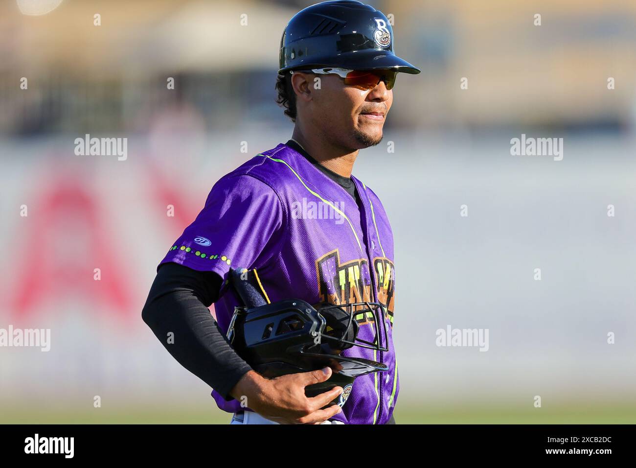 Biloxi, Mississippi, USA. 15th June, 2024. Biloxi third base coach ...