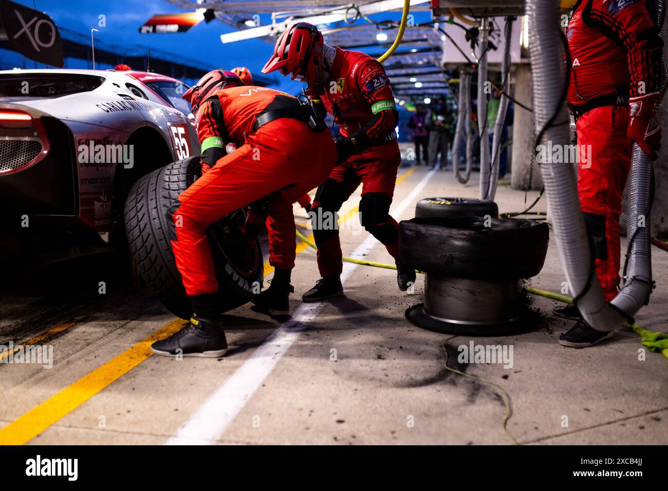 Le Mans, France. 15th June, 2024. 55 HERIAU François (fra), MANN Simon ...