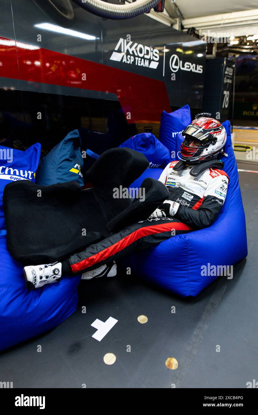 Le Mans, France. 16th June, 2024. ROBIN Arnold (fra), Akkodis ASP Team ...