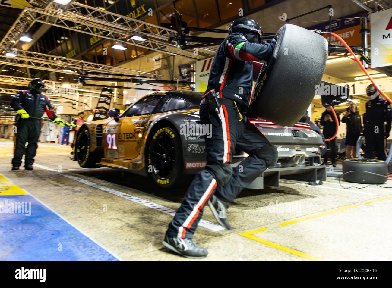 Le Mans, France. 16th June, 2024. 91 LIETZ Richard (aut), SCHURING ...