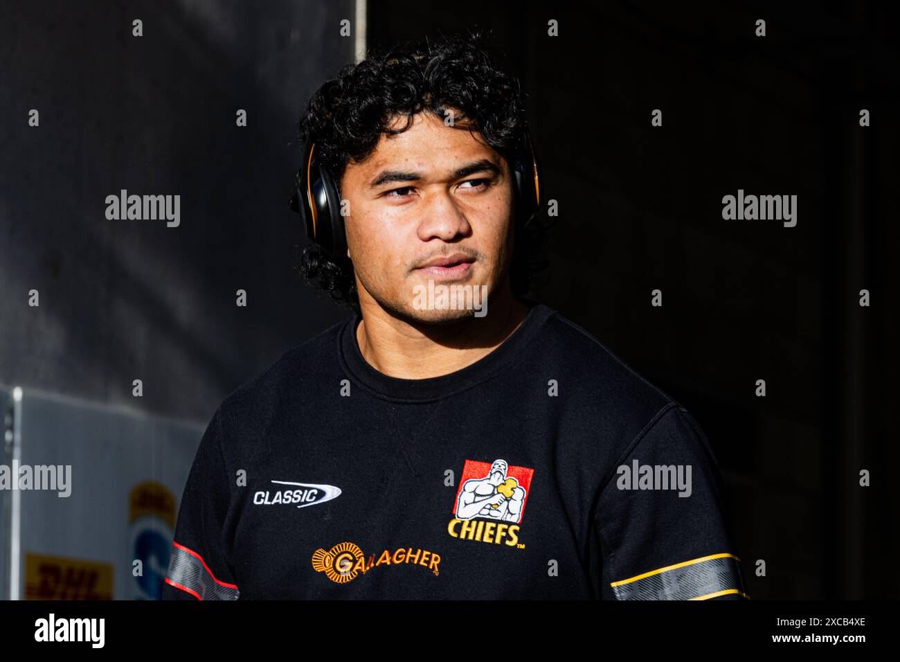 Wellington, New Zealand, 15 June, 2024. Wallace Sititi of the Chiefs ...