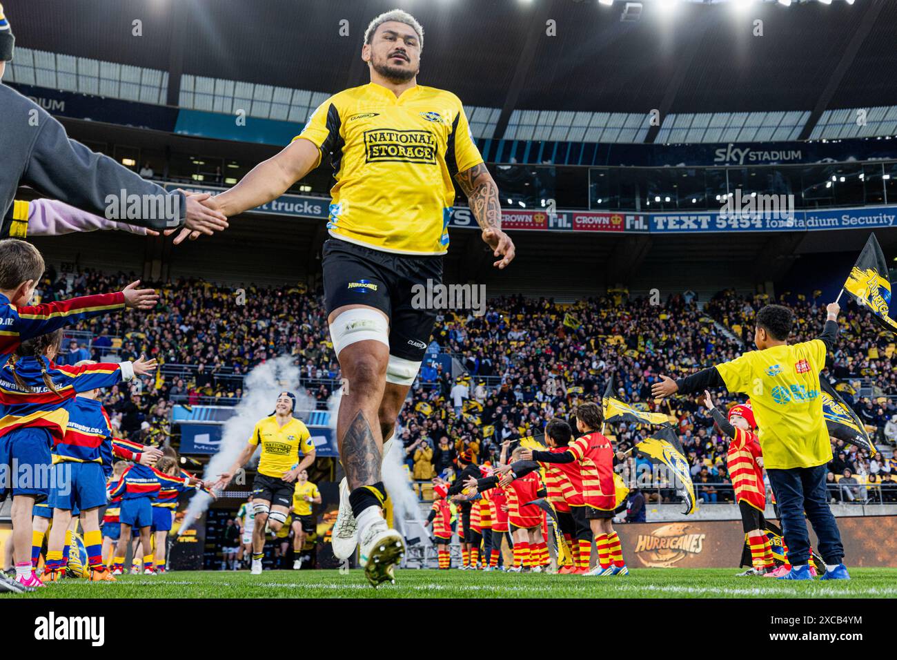 Wellington, New Zealand, 15 June, 2024. Isaia Walker-Leawere of the ...