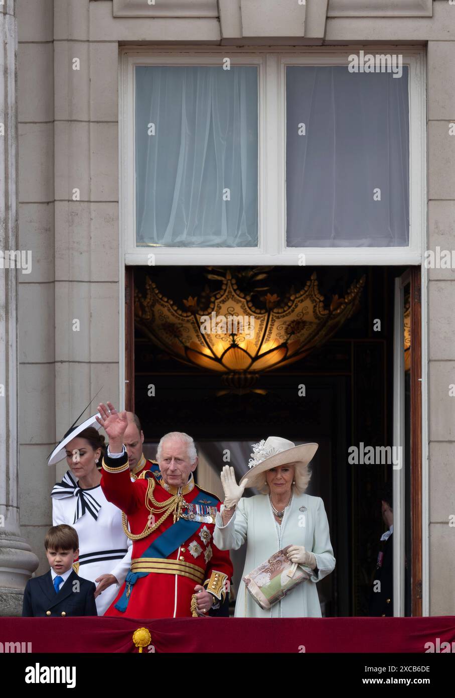 15th June 2024. London, UK. Members of the British Royal Family make ...