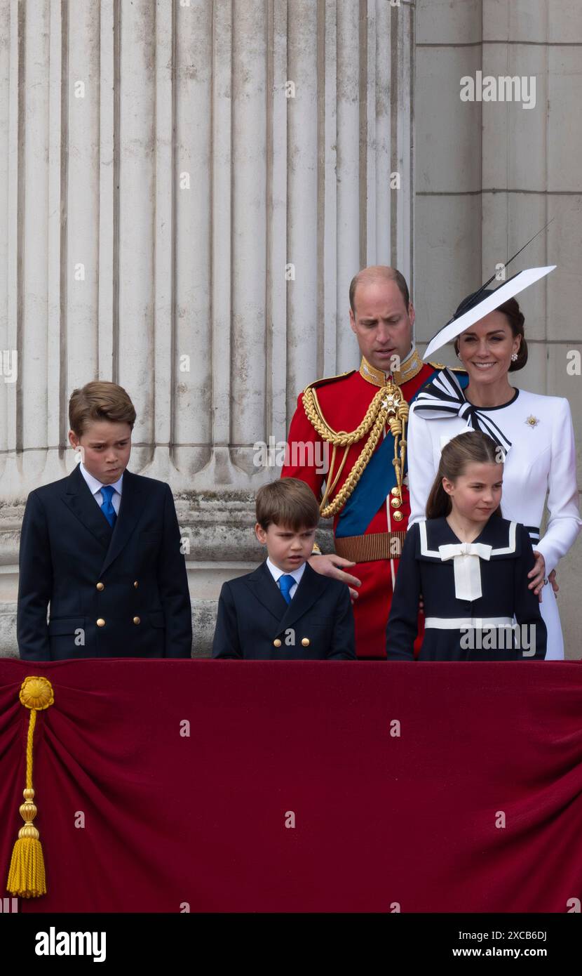 15th June 2024. London, UK. Members of the British Royal Family make ...