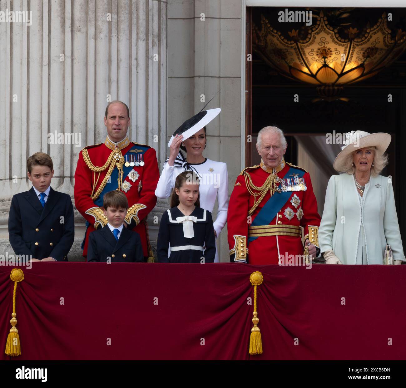 15th June 2024. London, UK. Members of the British Royal Family make ...