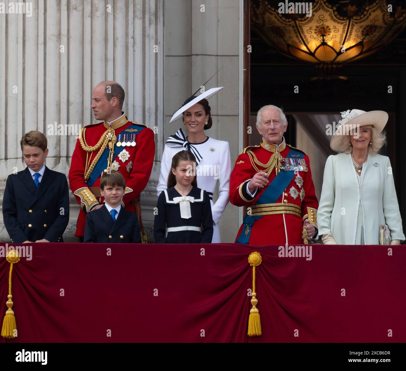 15th June 2024. London, UK. Members of the British Royal Family make ...