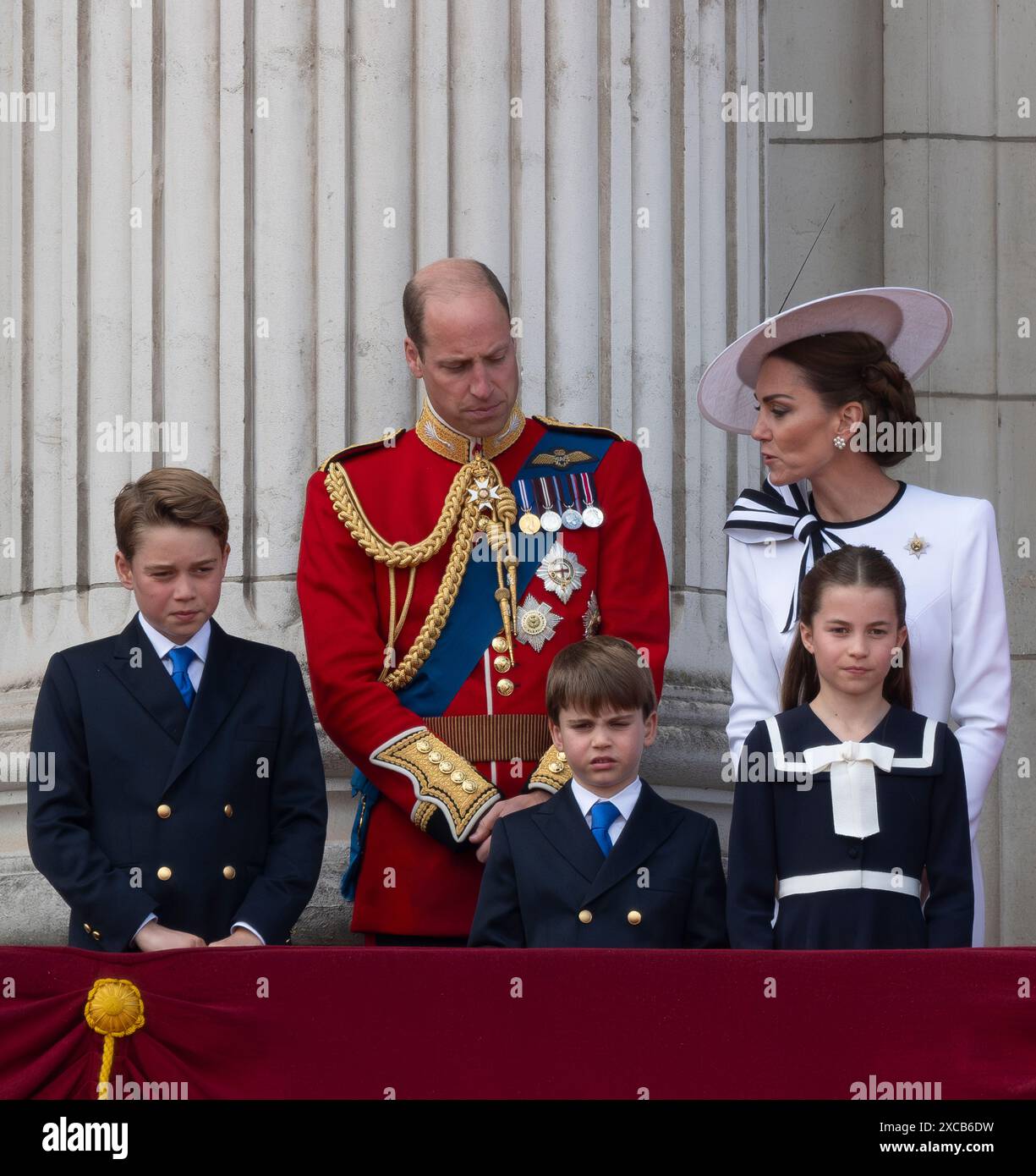 15th June 2024. London, UK. Members of the British Royal Family make ...