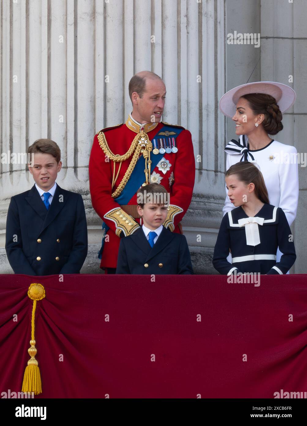 15th June 2024. London, UK. Members of the British Royal Family make ...
