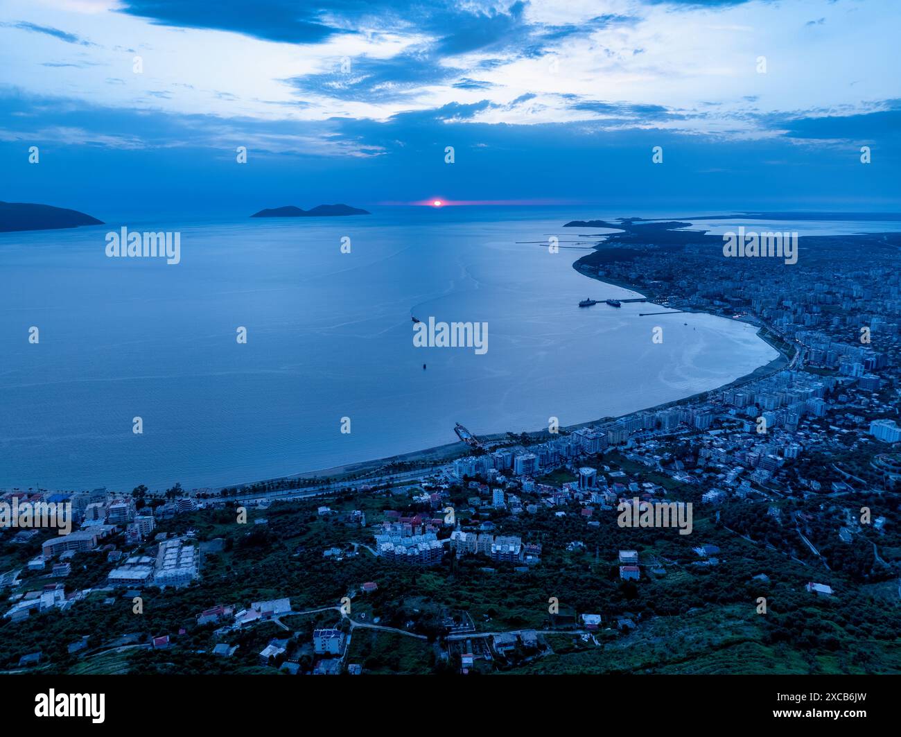 Vlora sunset hi-res stock photography and images - Alamy