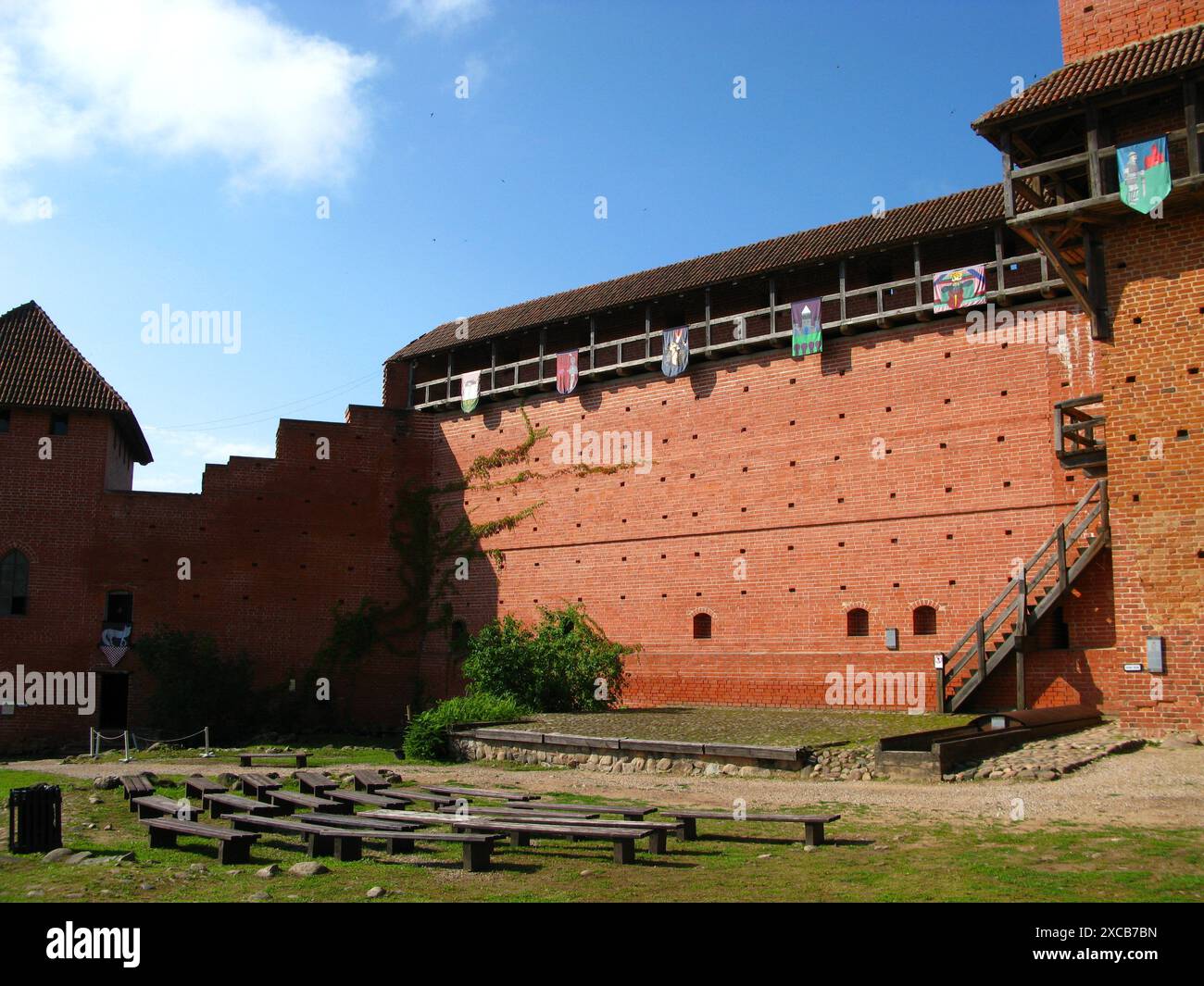 Medieval Turaida castle in Latvia country Stock Photo - Alamy