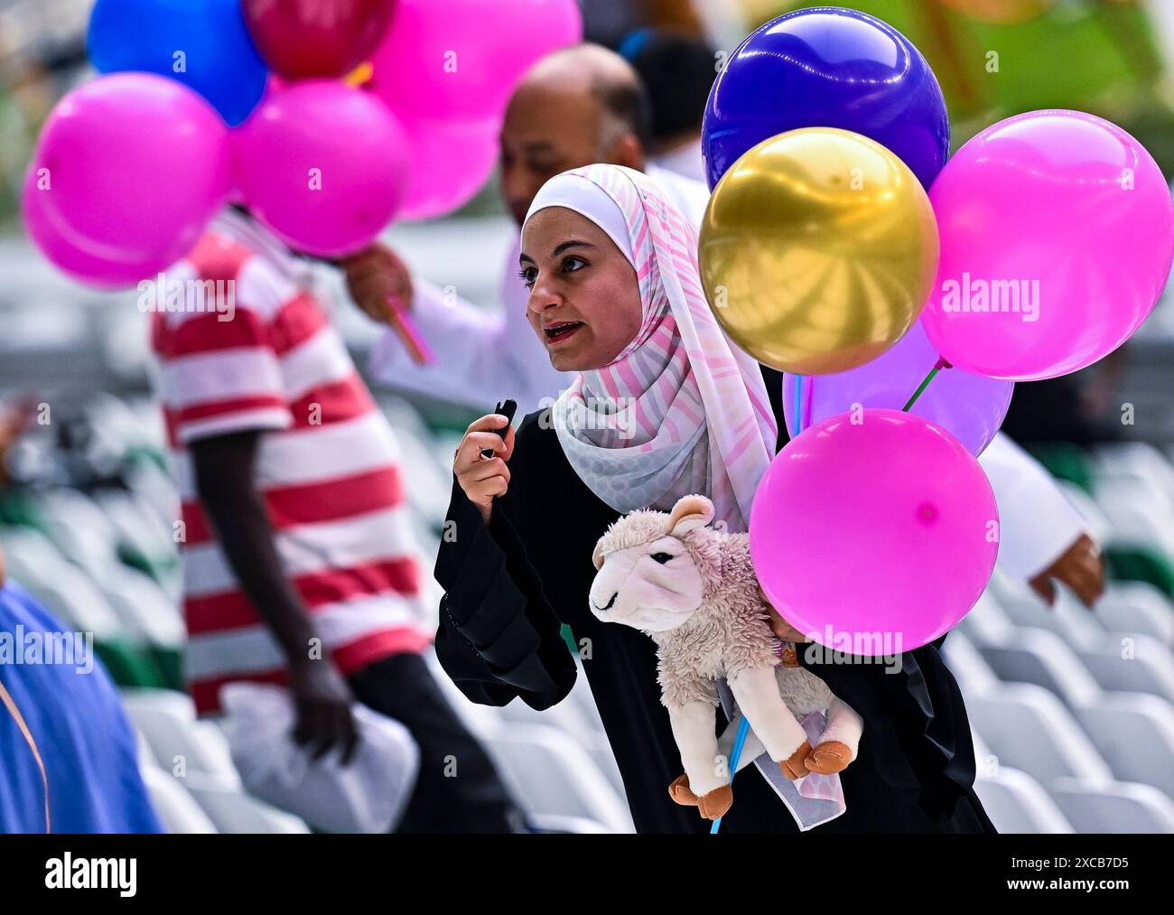 EID AL-ADHA PRAYER 2024 DOHA People celebrate after Eid al-Adha morning ...