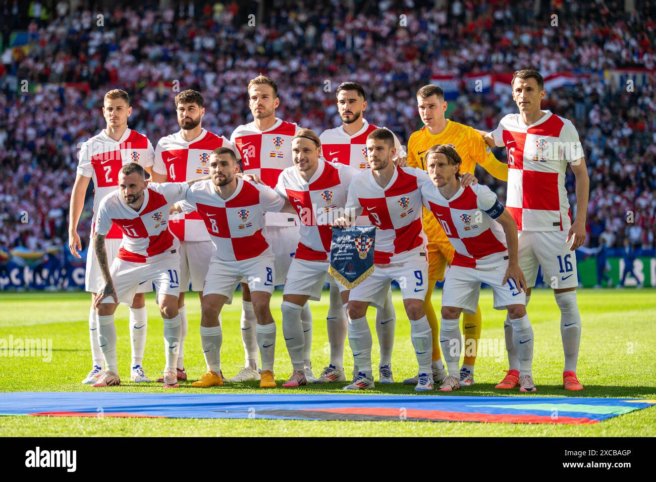Berlin, Germany. 15th June, 2024. The starting-11 of Croatia for the ...