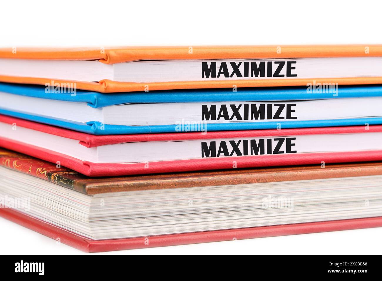 MAXIMIZE symbol. Business, minimalism concept. Copy space. MAXIMIZE ...