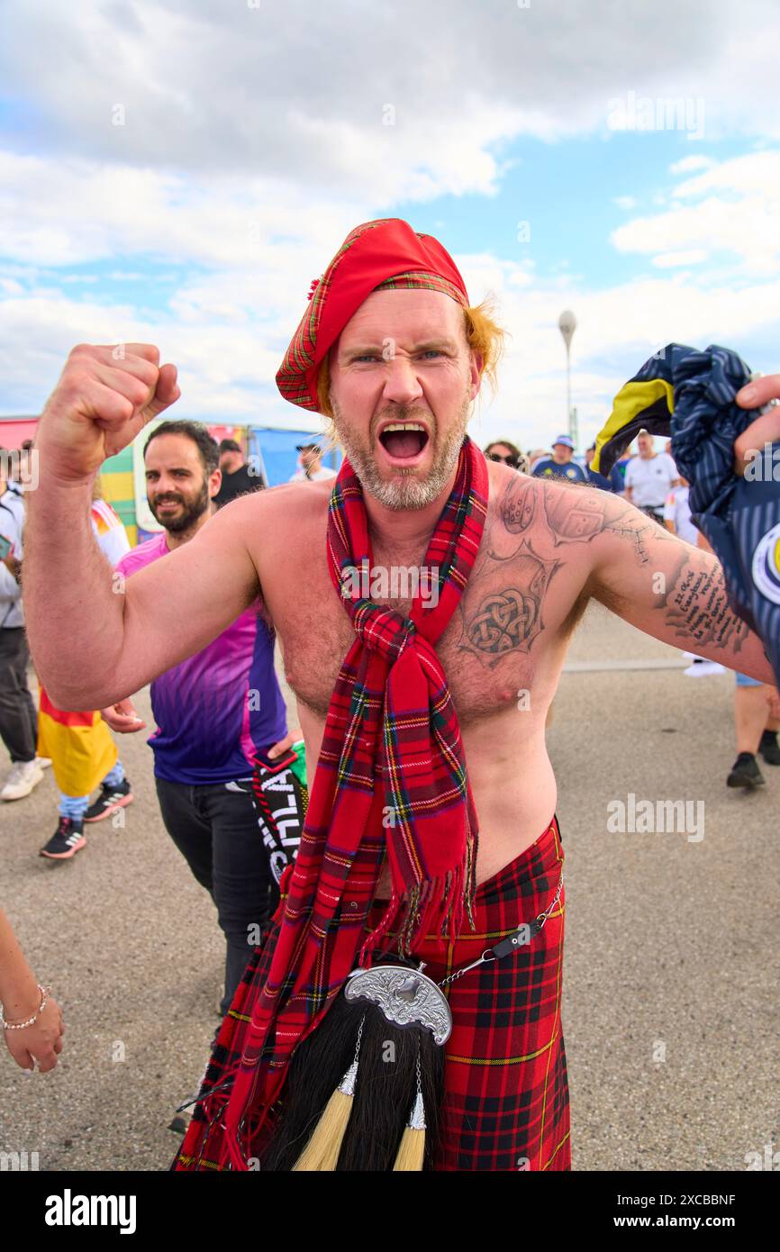 DFB and scotish fans in the group stage match GERMANY - SCOTLAND of the ...