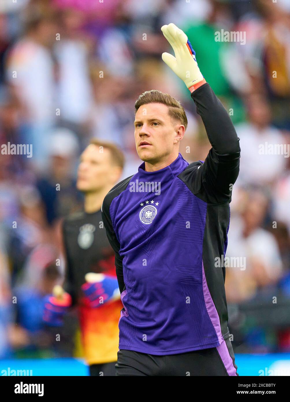 Marc-Andre ter STEGEN, DFB 22 Manuel NEUER, DFB 1 goalkeeper, in the ...