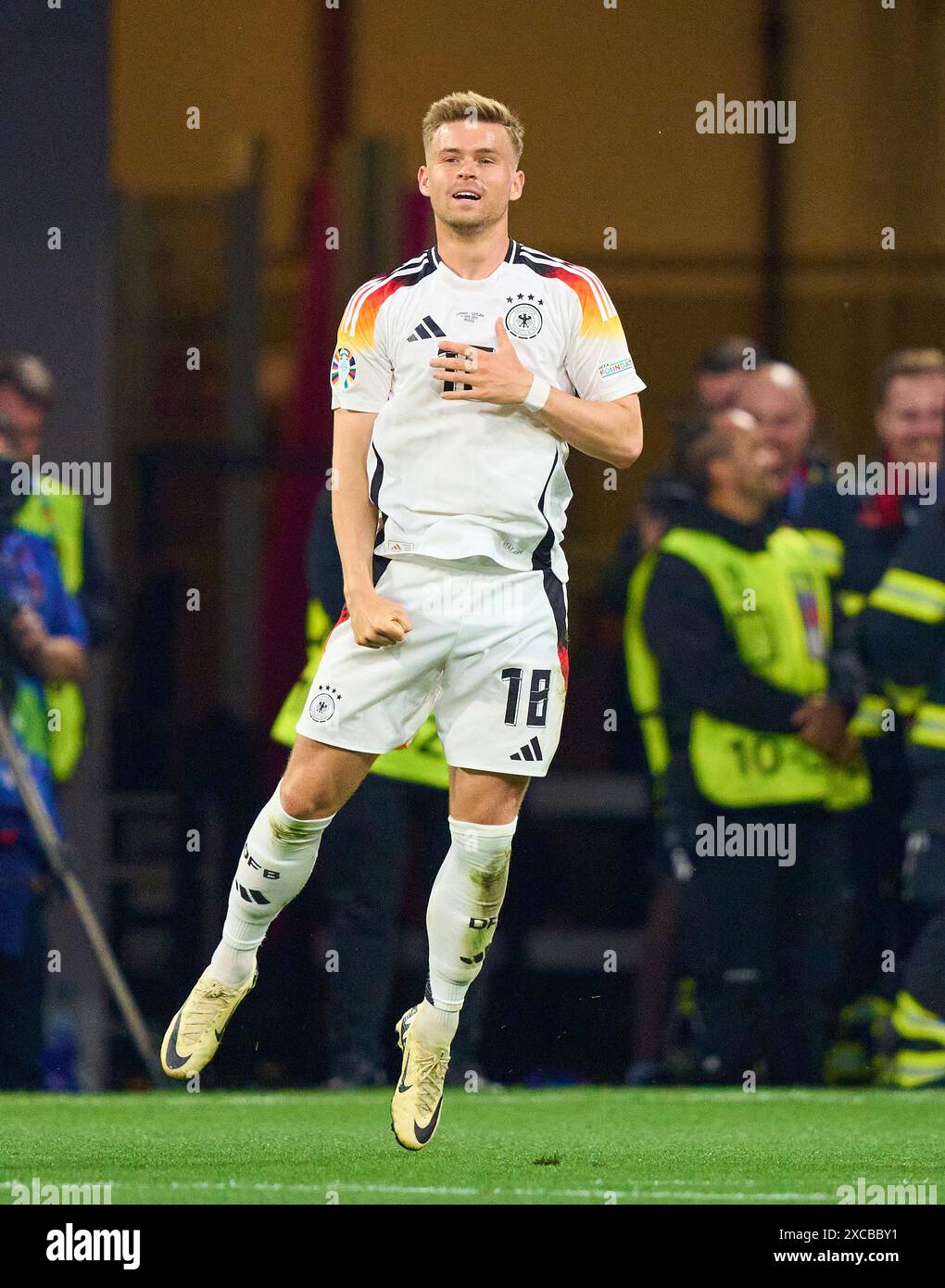 Jamal Musiala, DFB 10 celebrates his goal, happy, laugh, celebration, 2 ...