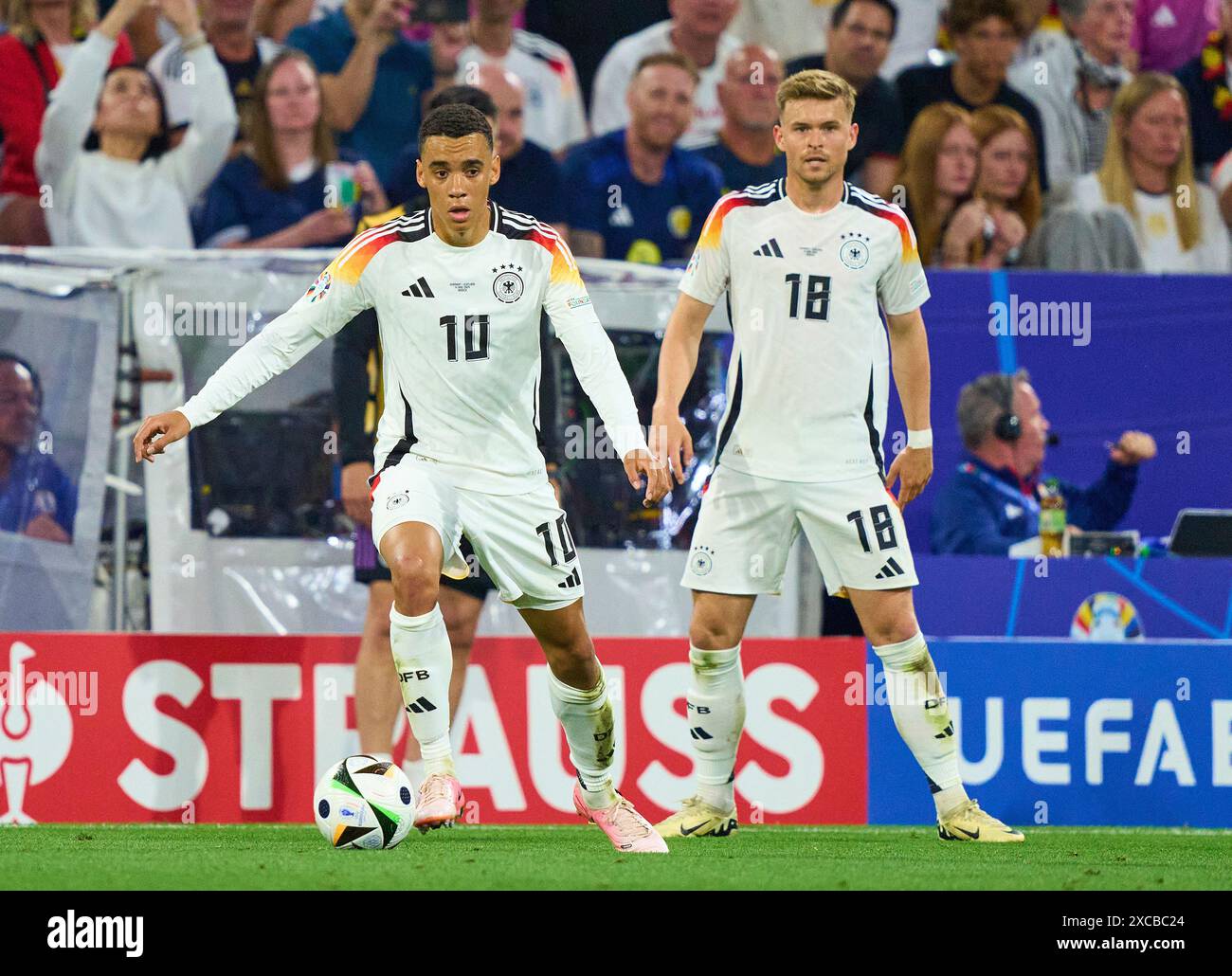 Jamal Musiala, DFB 10 Maximilian Mittelstädt, DFB 18 in the group stage match GERMANY - SCOTLAND ...