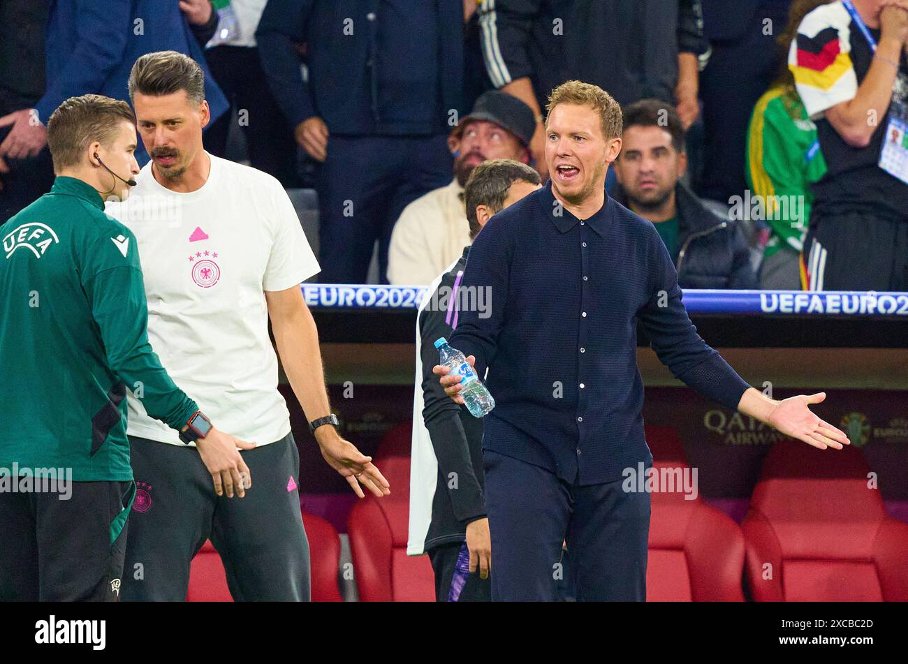 DFB headcoach Julian Nagelsmann , Bundestrainer, Nationaltrainer, angry ...