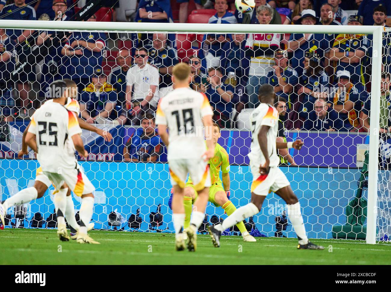 Antonio Rüdiger, Ruediger, DFB 2 self goal 4-1 against Manuel NEUER, DFB 1 goalkeeper, in the ...