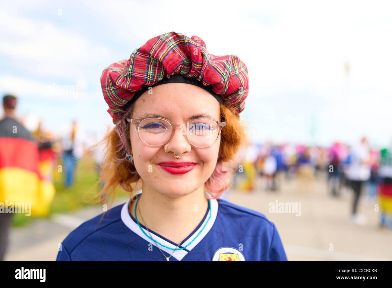 Fans Scotland at Allianz Arena in the group stage match GERMANY ...