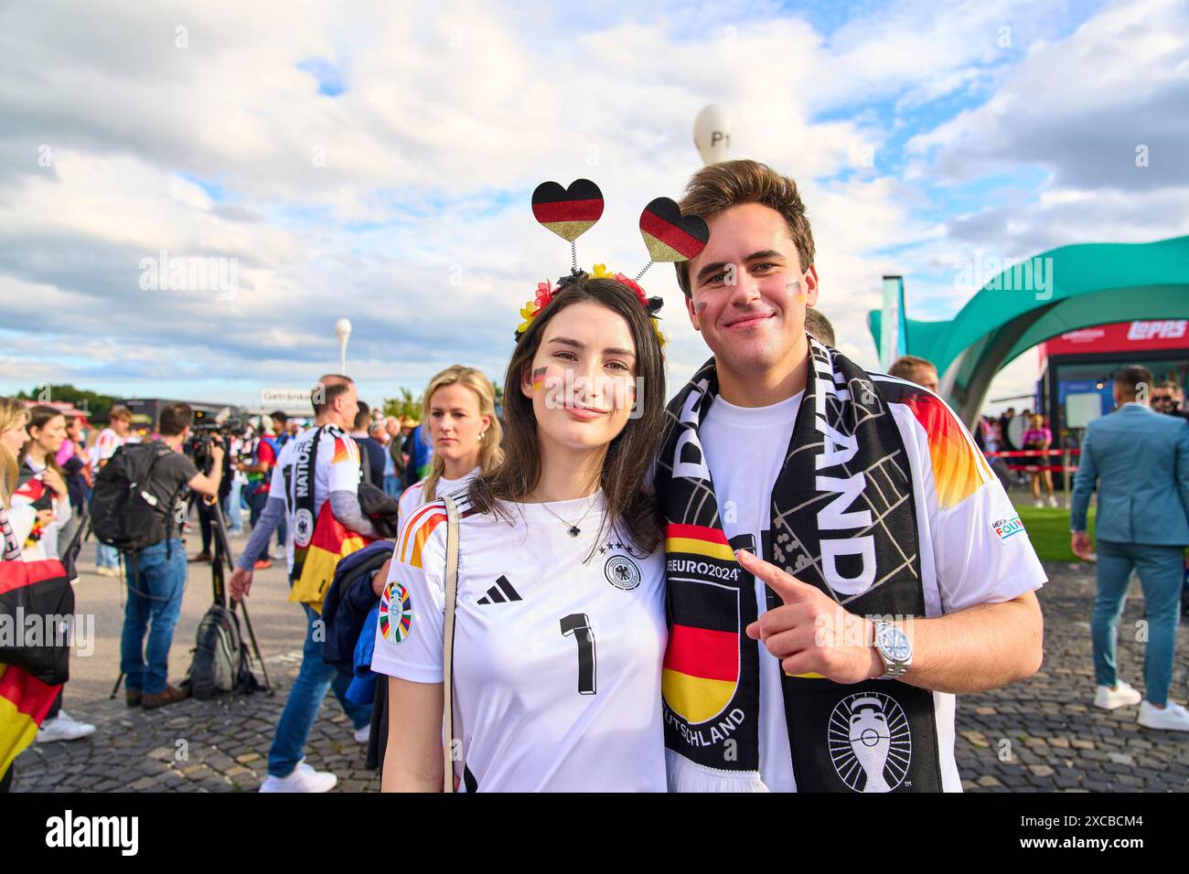 DFB fans in the group stage match GERMANY - SCOTLAND 5-1 of the UEFA ...