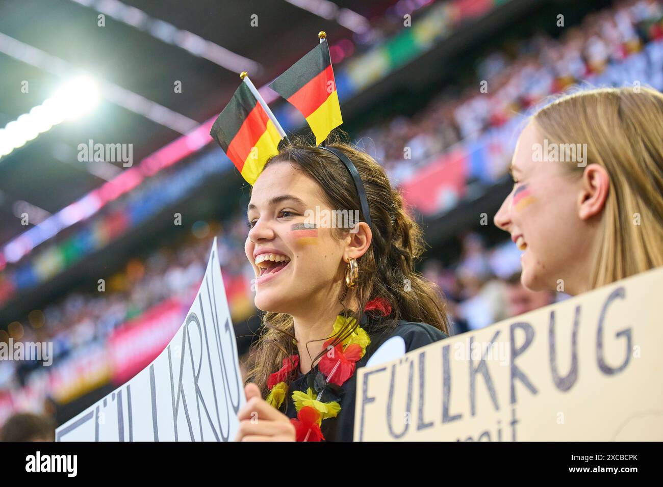 Fans DFB in the group stage match GERMANY - SCOTLAND 5-1 of the UEFA ...