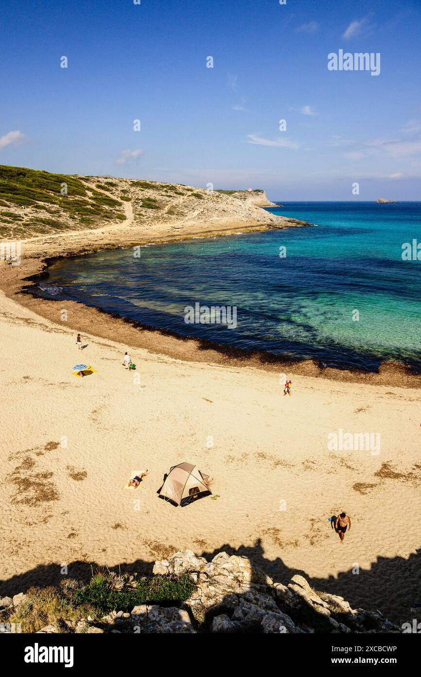 Cala Torta beach. Artà. Mallorca. Balearic Islands. Spain Stock Photo ...