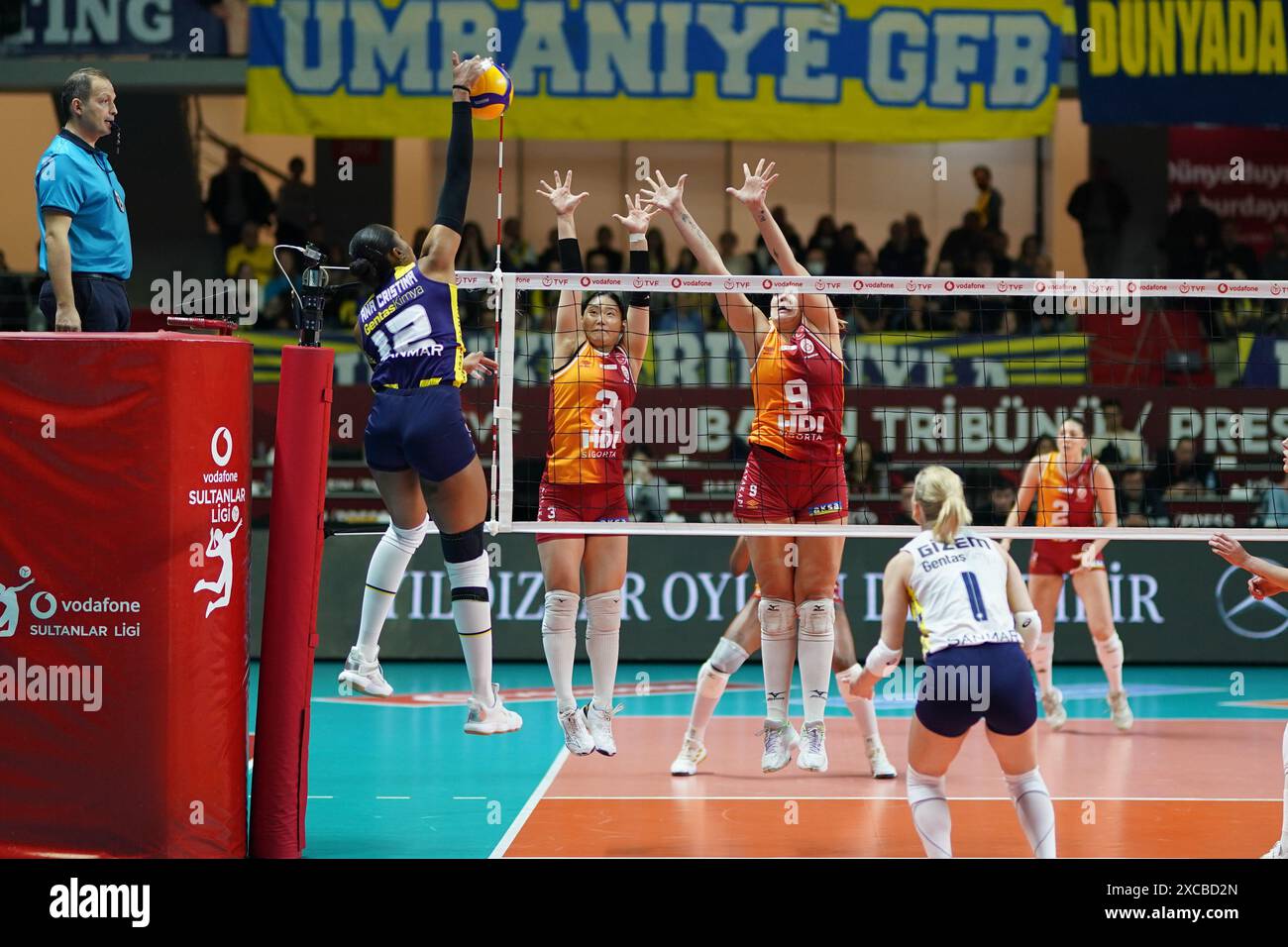 ISTANBUL, TURKIYE - FEBRUARY 04, 2024: Ana Cristina Souza in action ...