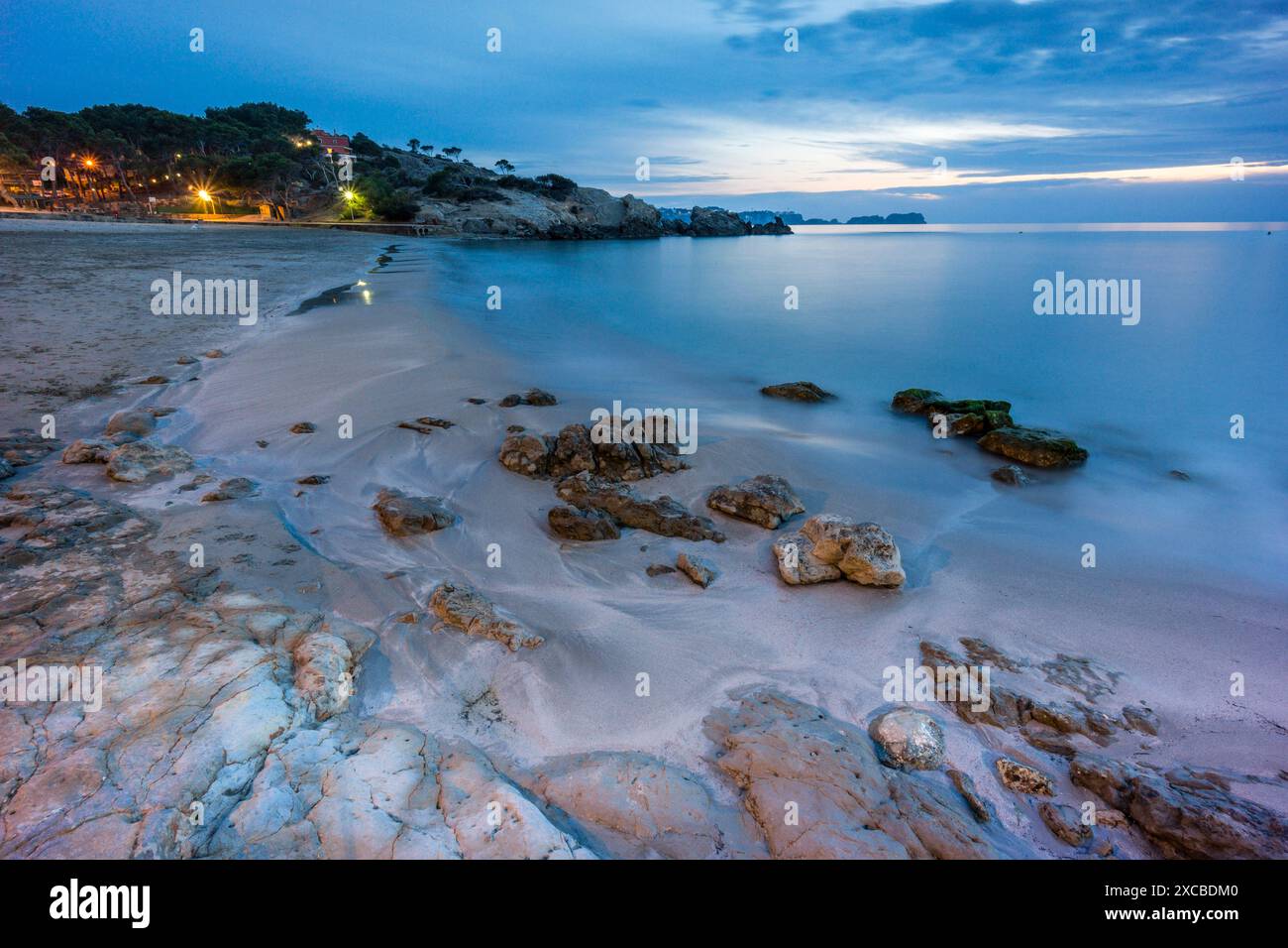 beach Peguera, Calvia, Mallorca, balearic islands, Spain Stock Photo ...