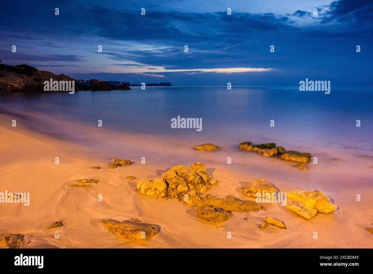 beach Peguera, Calvia, Mallorca, balearic islands, Spain Stock Photo ...