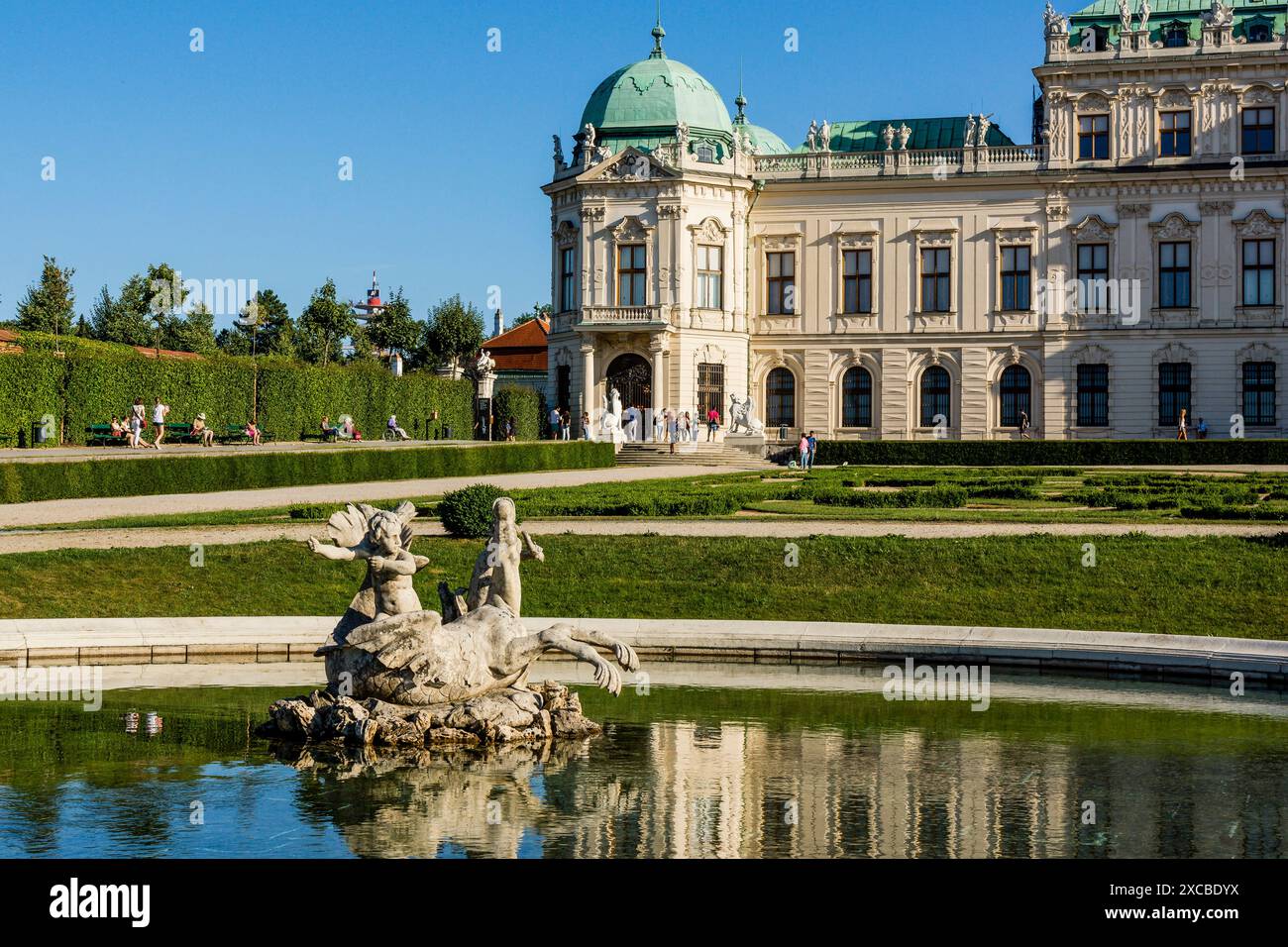 Belvedere Palace, Baroque style, built between 1714 and 1723 for Prince ...