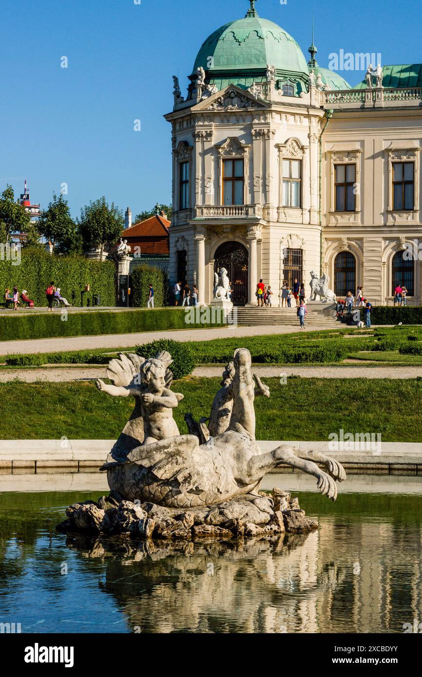 Belvedere Palace, Baroque style, built between 1714 and 1723 for Prince ...