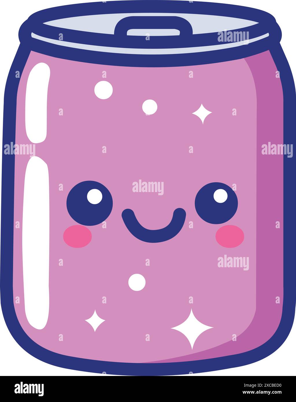 Cute soda can soft drink character in a kawaii style Stock Vector Image ...