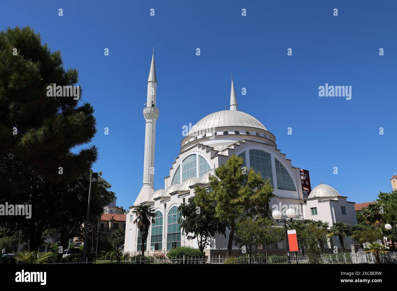 Ebu Bekr Mosque in the northern Albanian city of Shkodra Stock Photo ...