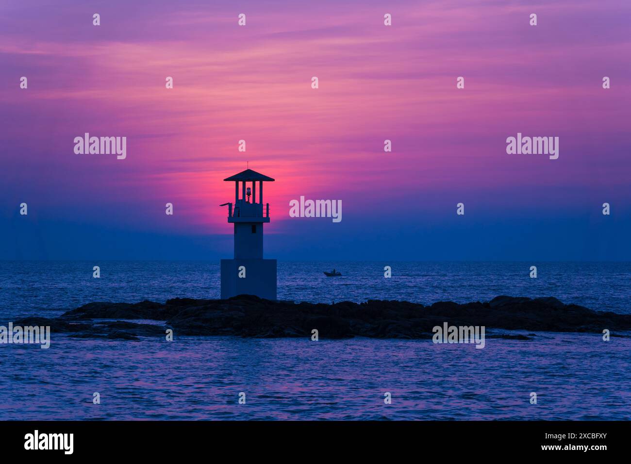 Aerial view lone lighthouse hi-res stock photography and images - Alamy