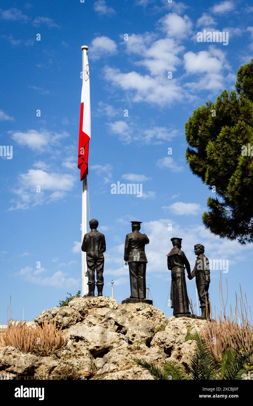 Vittoriosa freedom monument hi-res stock photography and images - Alamy