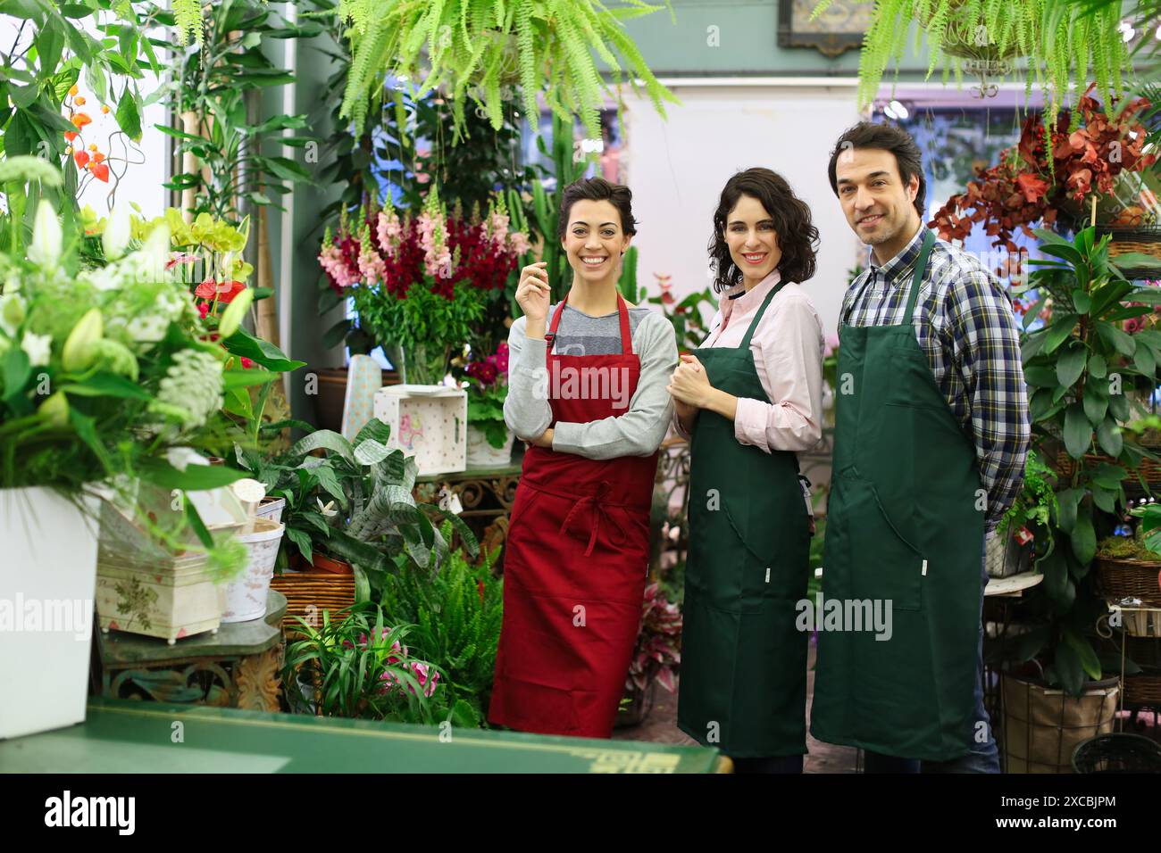 Mature female florists working hi-res stock photography and images - Alamy