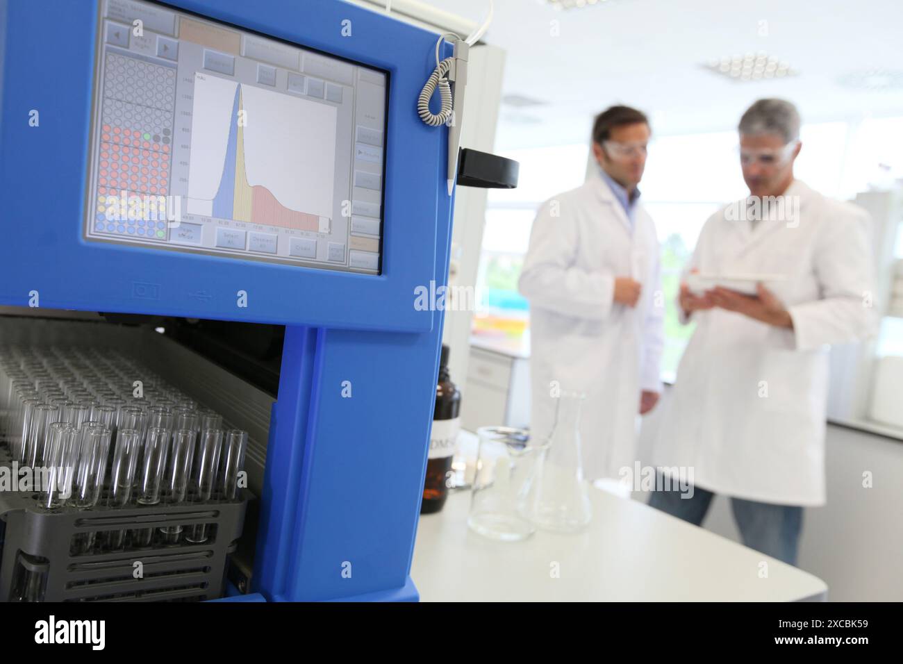 Flash chromatography, method used to purify individual chemical ...