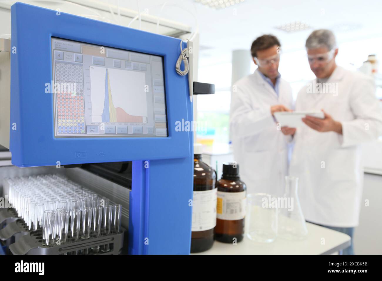 Flash chromatography, method used to purify individual chemical ...