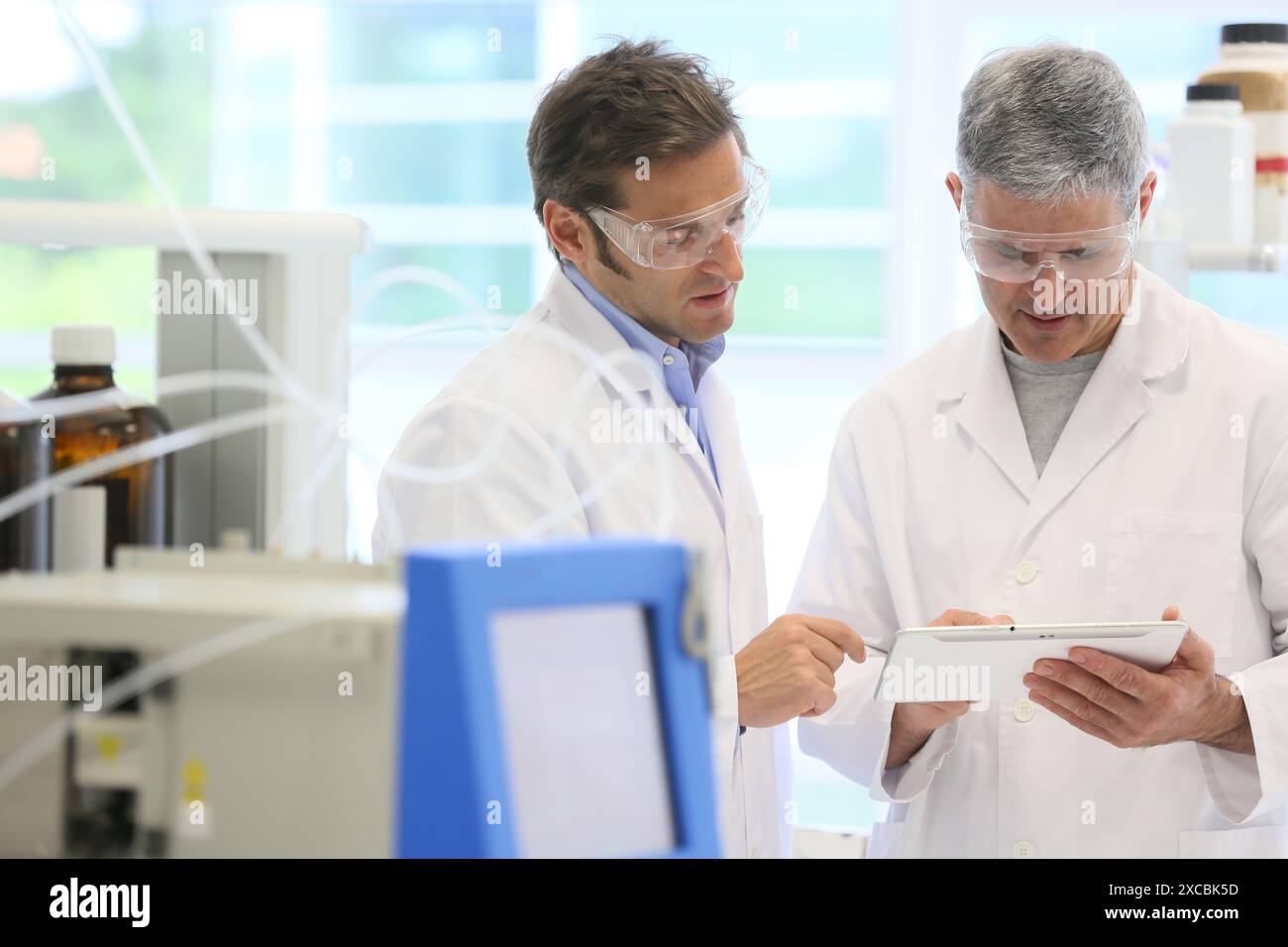 Flash chromatography, method used to purify individual chemical ...