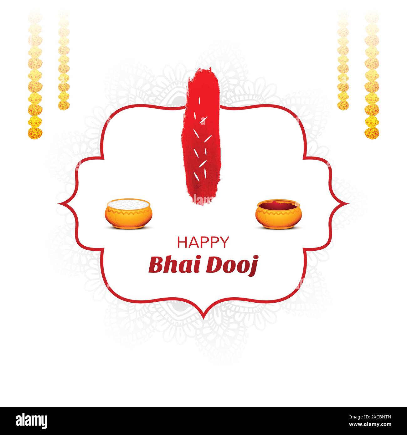 Celebrating happy bhai dooj indian festival background Stock Vector ...