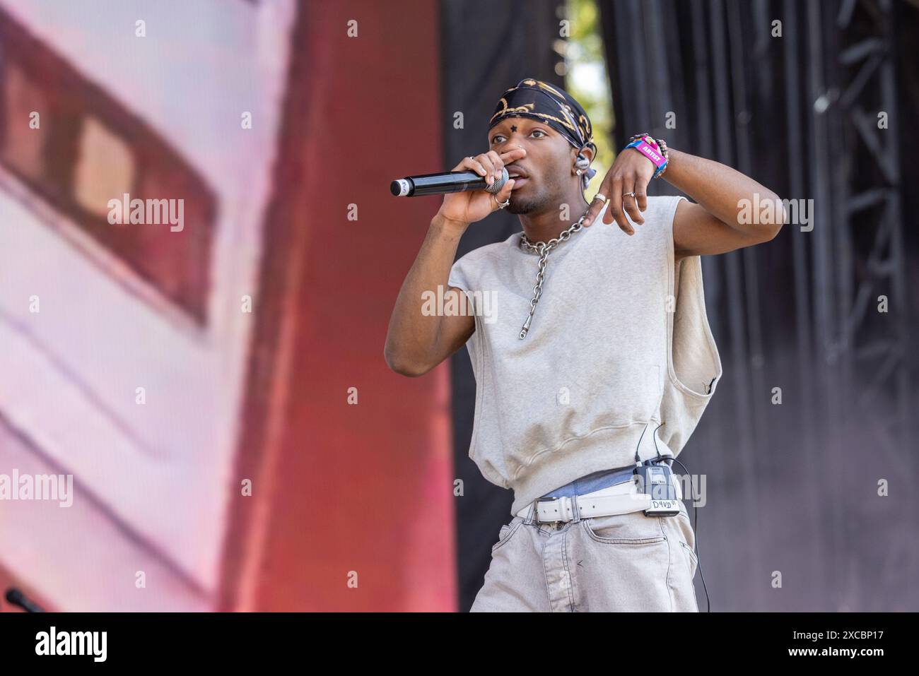 D4vd (David Anthony Burke) during the Bonnaroo Music and Arts Festival ...
