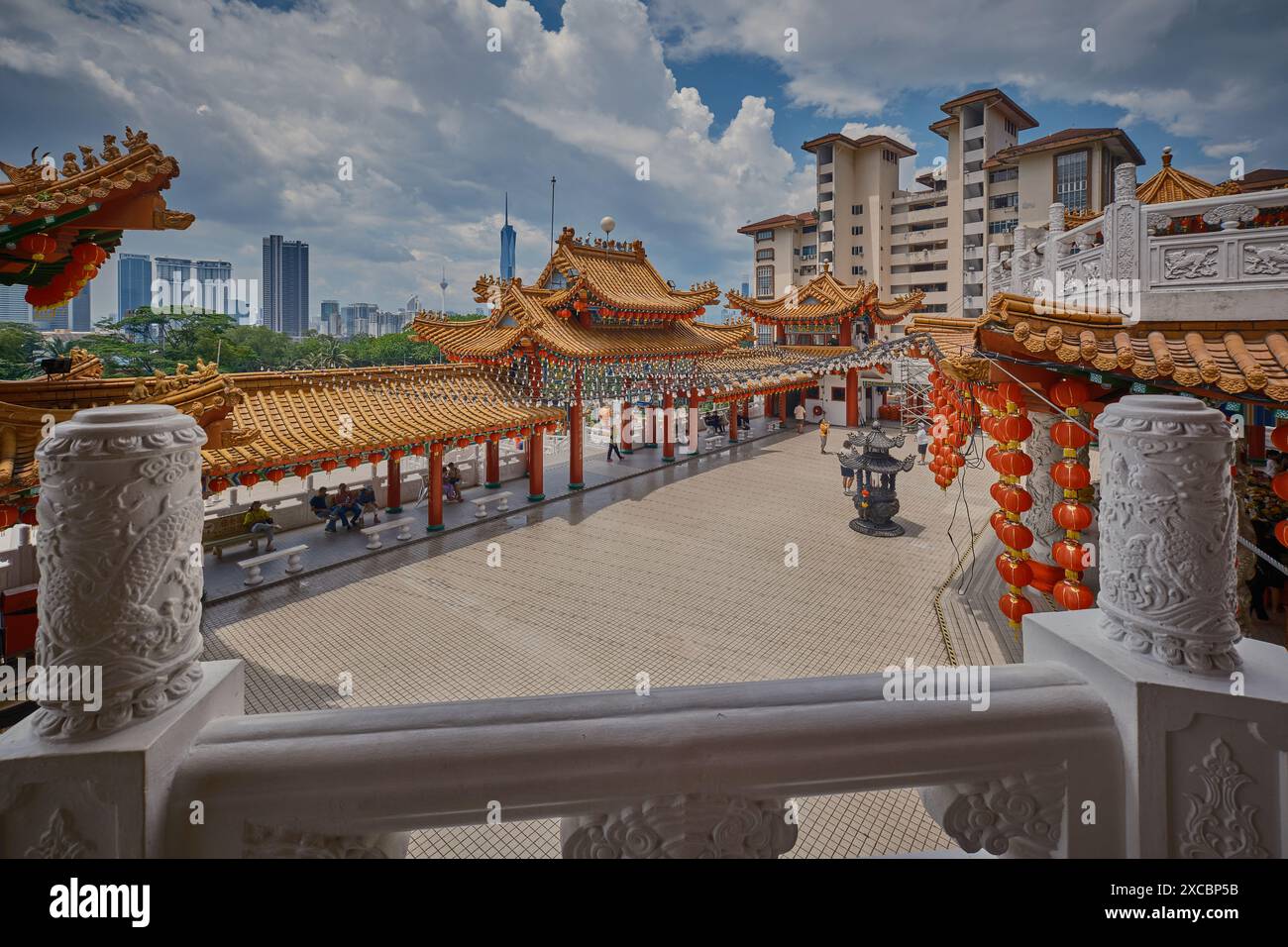 Thean Hou Temple in Kuala Lumpur, Malaysia is a six-tiered temple of ...