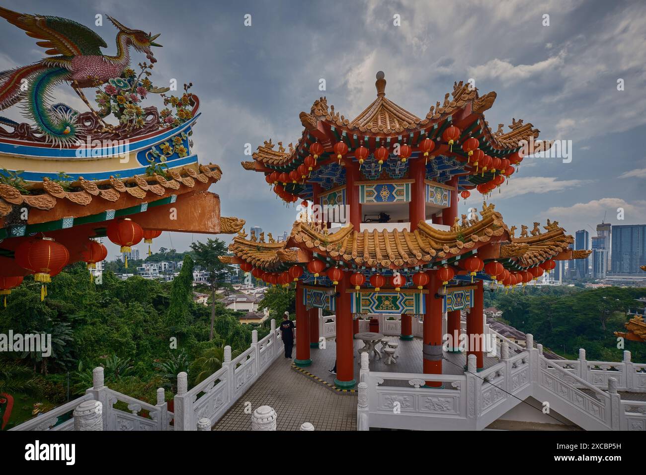 Thean Hou Temple in Kuala Lumpur, Malaysia is a six-tiered temple of ...