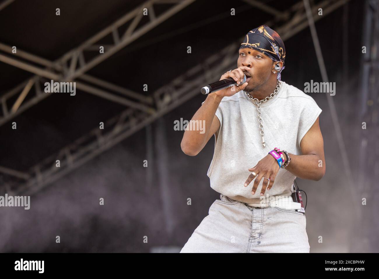 D4vd (David Anthony Burke) during the Bonnaroo Music and Arts Festival ...