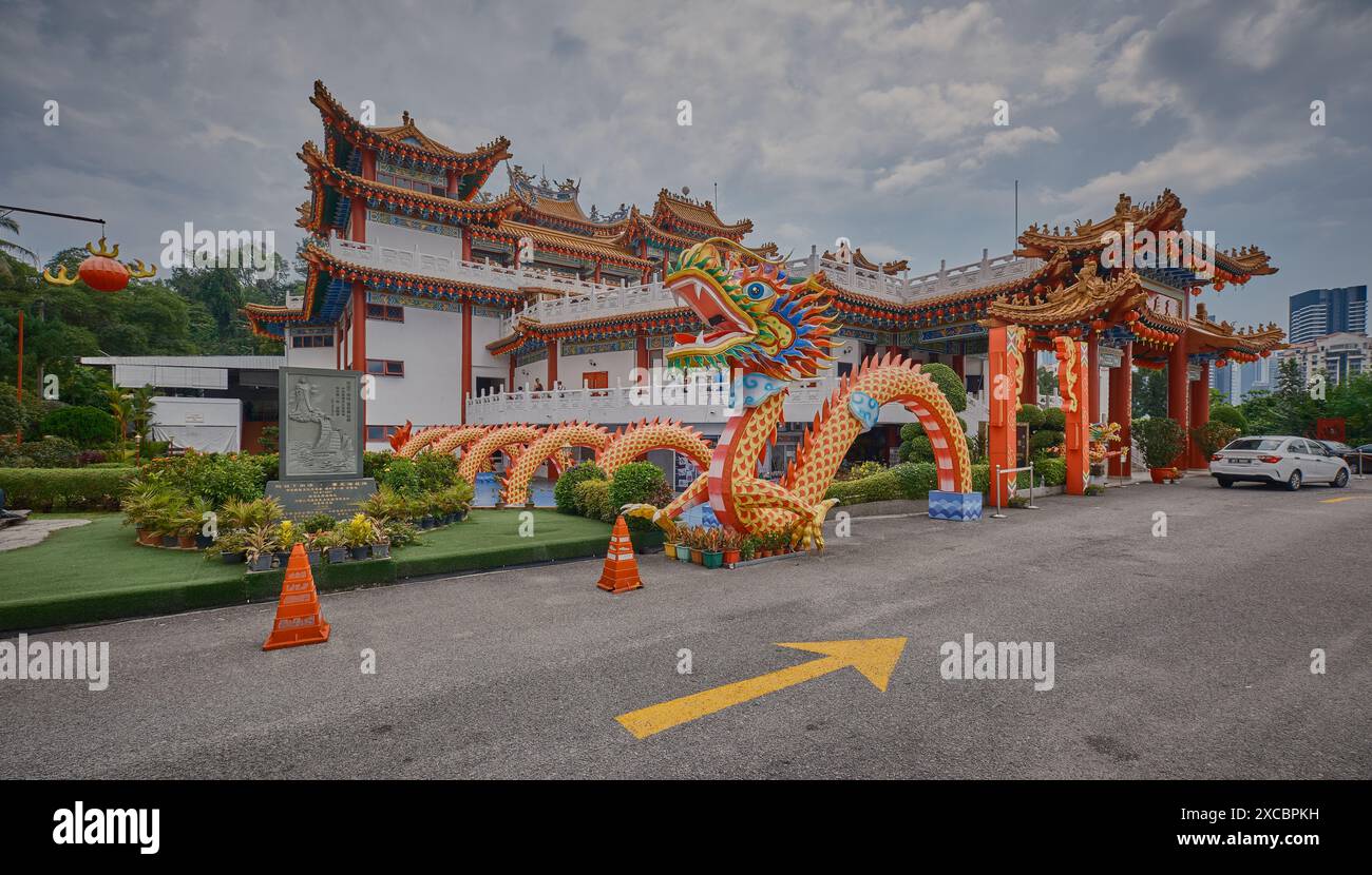 Thean Hou Temple in Kuala Lumpur, Malaysia is a six-tiered temple of ...