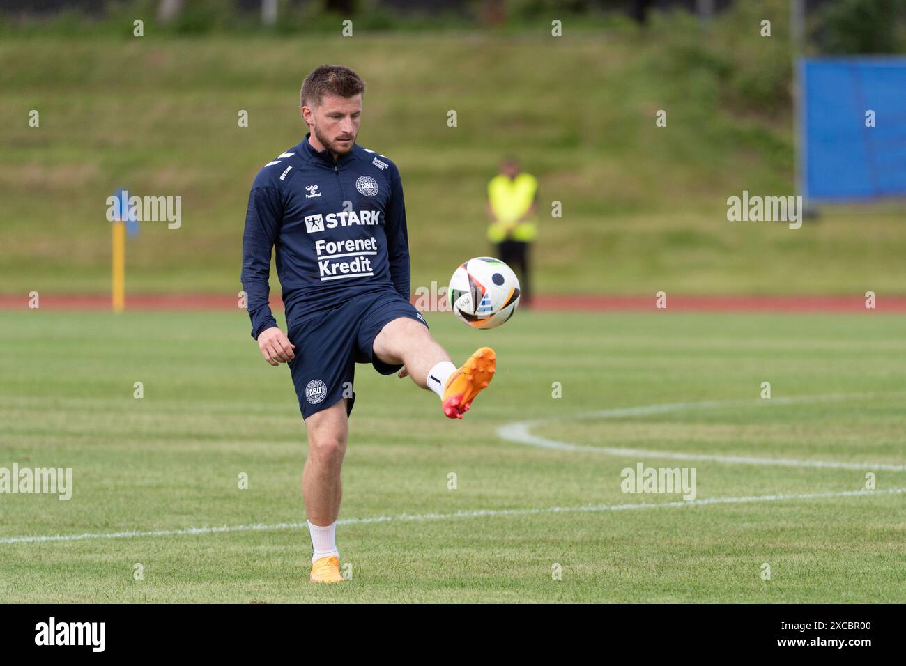 Anders Dreyer (Daenemark, #24) Oeffentliches Training Nationalmannschaft Daenemark, UEFA ...